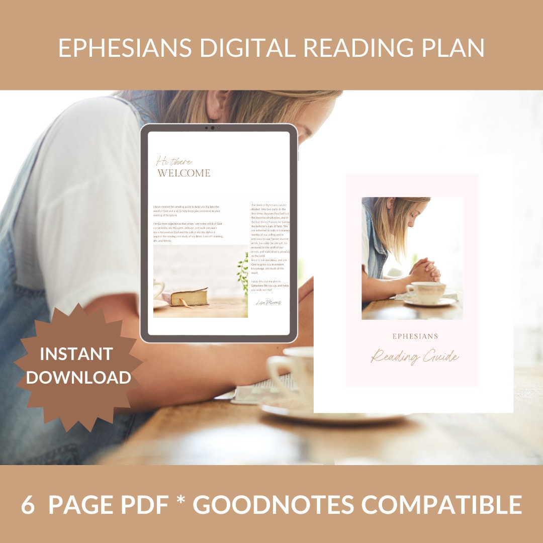 Ephesians Bible Reading Plan Digital Bible Reading Plan PDF Worksheets ...