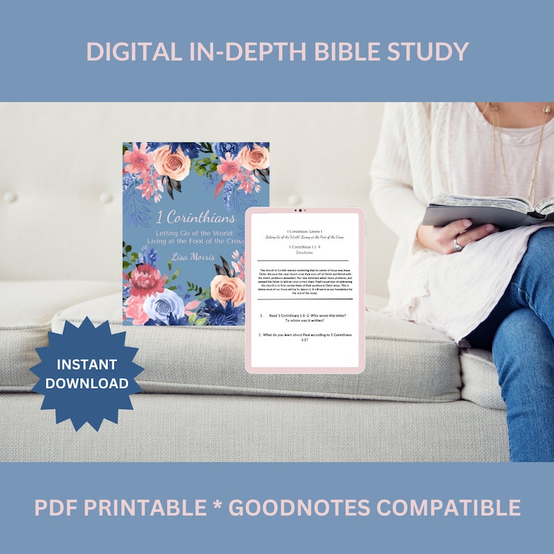 In-depth Bible Study 1 Corinthians Printable Bible Study Guide Digital ...