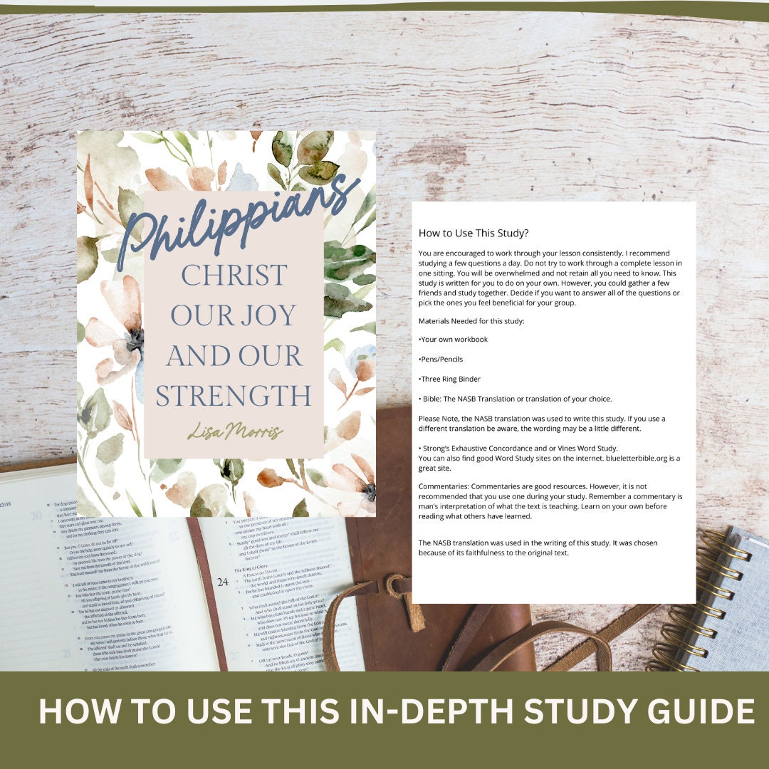 PHILIPPIANS Printable Bible Study Guide Digital Scripture Study ...