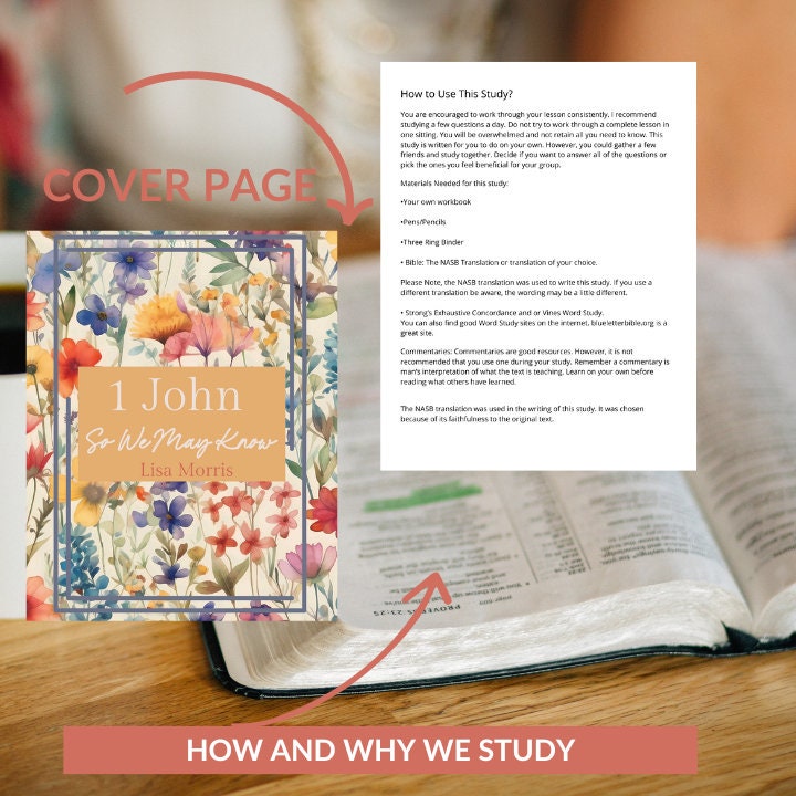 In-depth Bible Study in 1 John Printable Bible Study Guide Digital ...