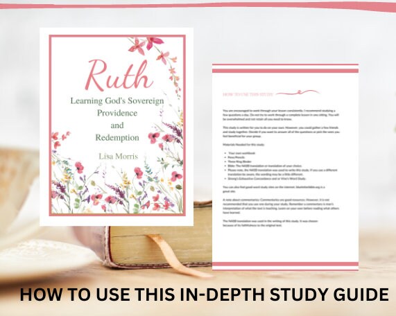 In-depth Bible Study in Ruth Printable Bible Study Guide Digital ...