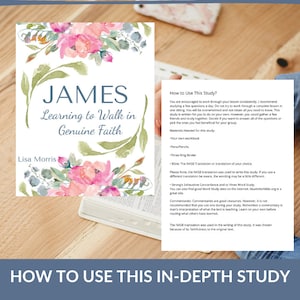 In-depth Bible Study in James Printable Bible Study Guide Digital ...
