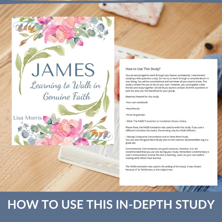 In-depth Bible Study in James Printable Bible Study Guide Digital ...
