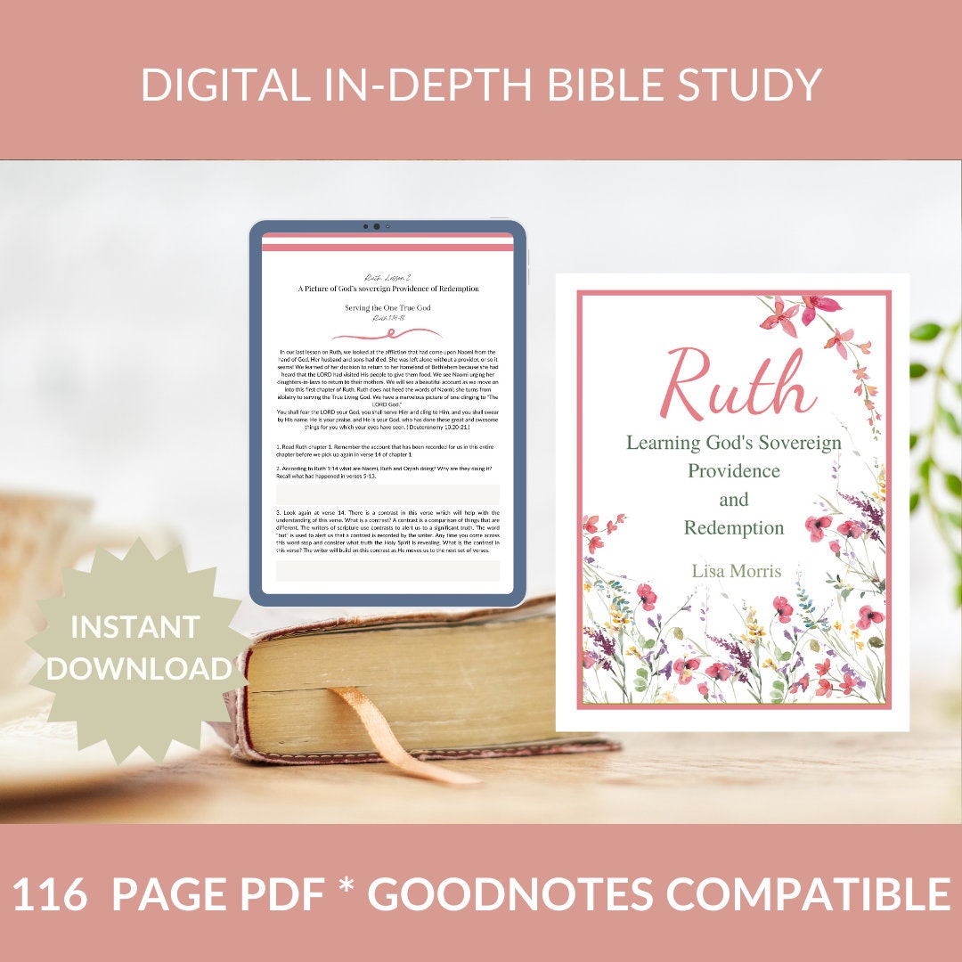 In-depth Bible Study in Ruth Printable Bible Study Guide Digital ...