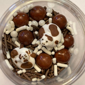 Farm Animal Custom Sprinkle Mix Jars: Pig Sprinkles or Cow Sprinkles ...