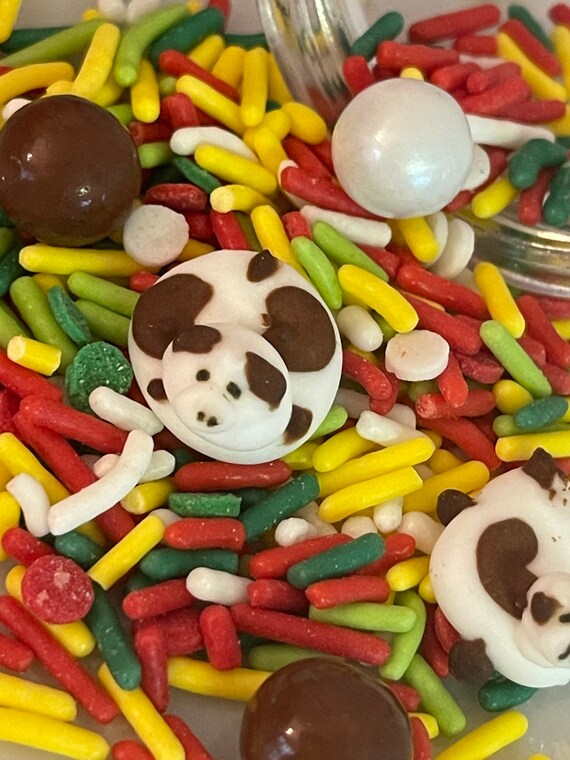 Farm Animal Custom Sprinkle Mix Jars: Pig Sprinkles or Cow - Etsy