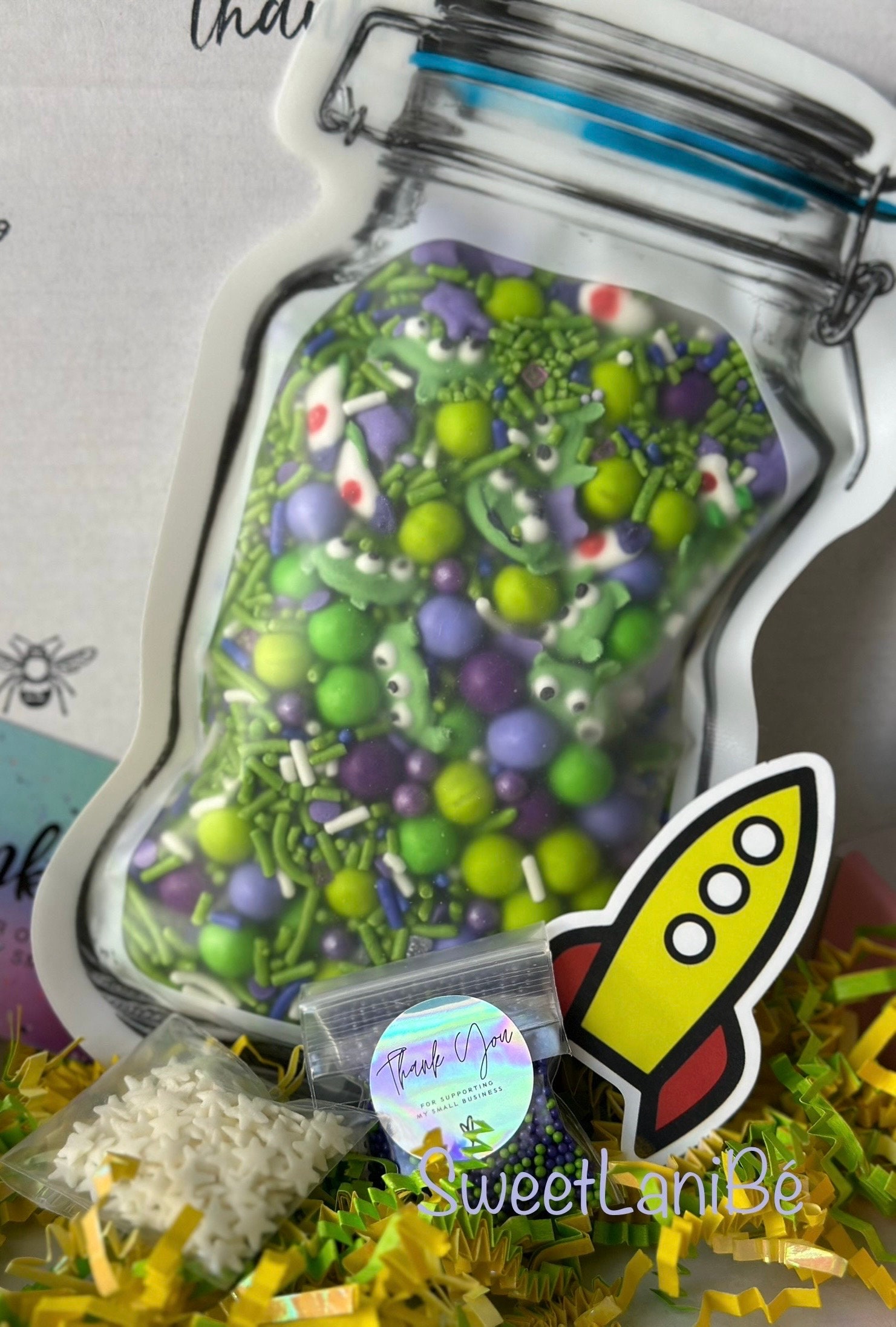 Toy Story Alien Sprinkle Mix: Rocket Cupcake Cake Toppers - Etsy