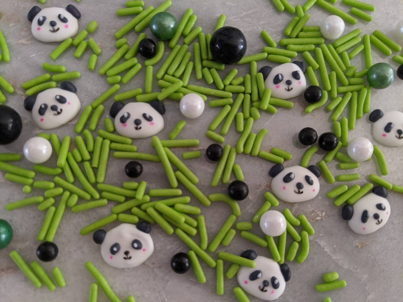 Cute Pandas Custom Theme Sprinkle Mix Jars Animal Cupcake - Etsy