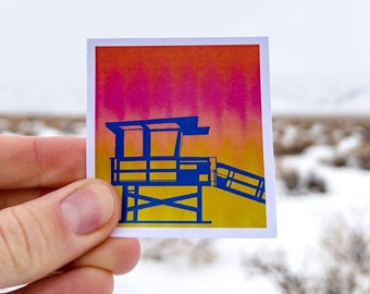 Lifeguard Tower Decal Waterproof UV Protected Sticker - Etsy