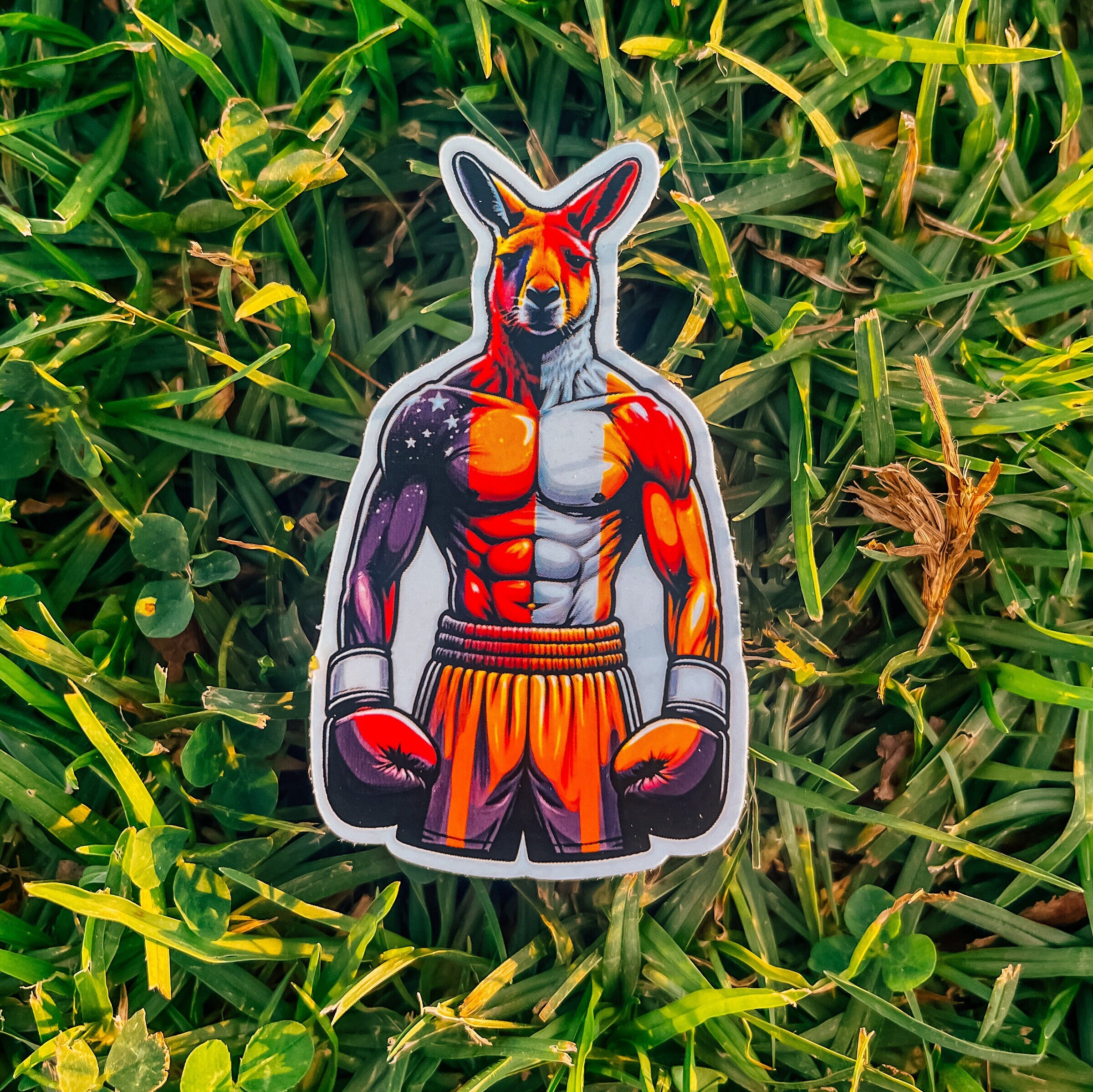 The Kangaroo Boxer Sticker Ver2 - Etsy
