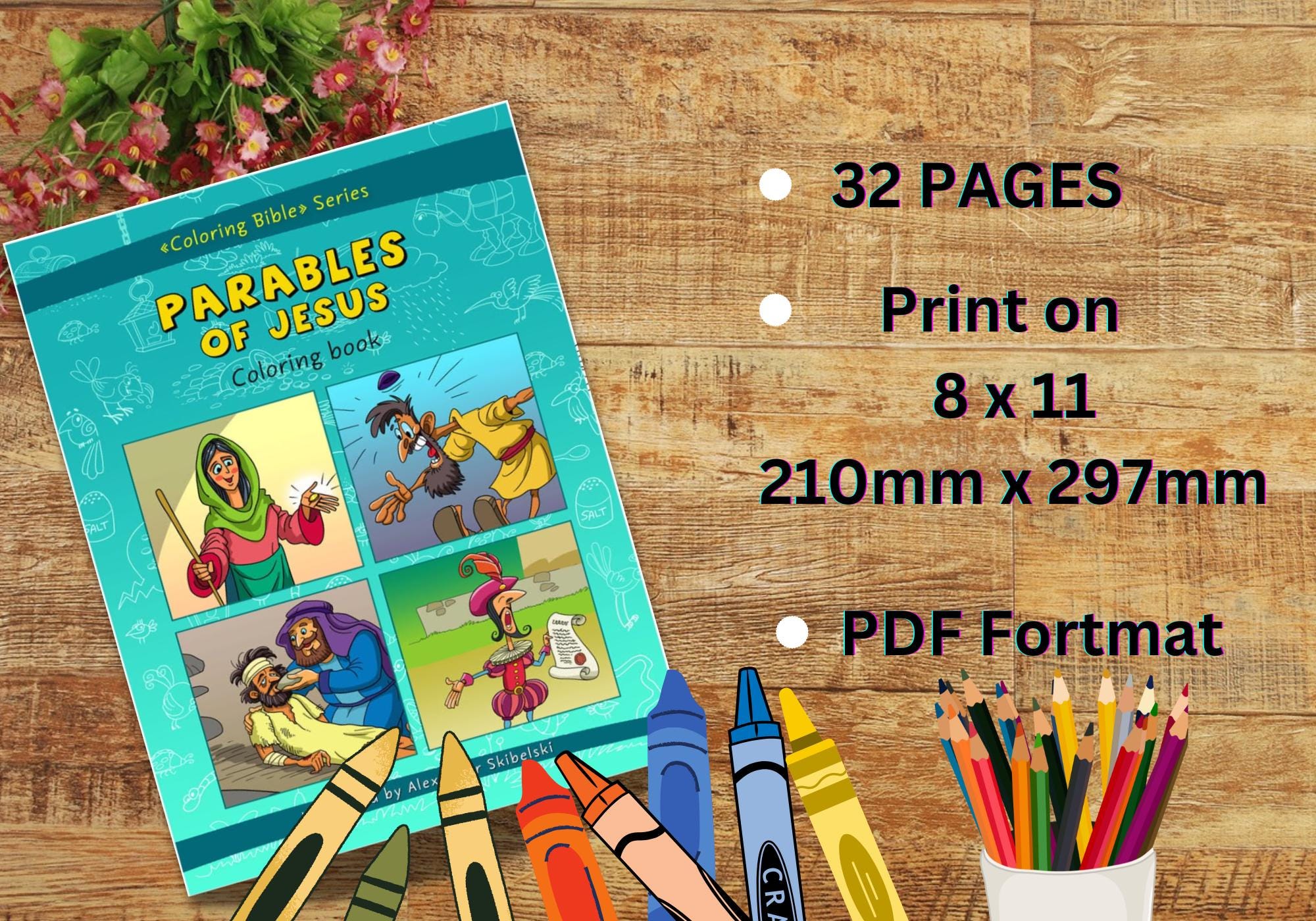 Parables of Jesus - Bible Coloring Book. Printable Coloring Pages for ...