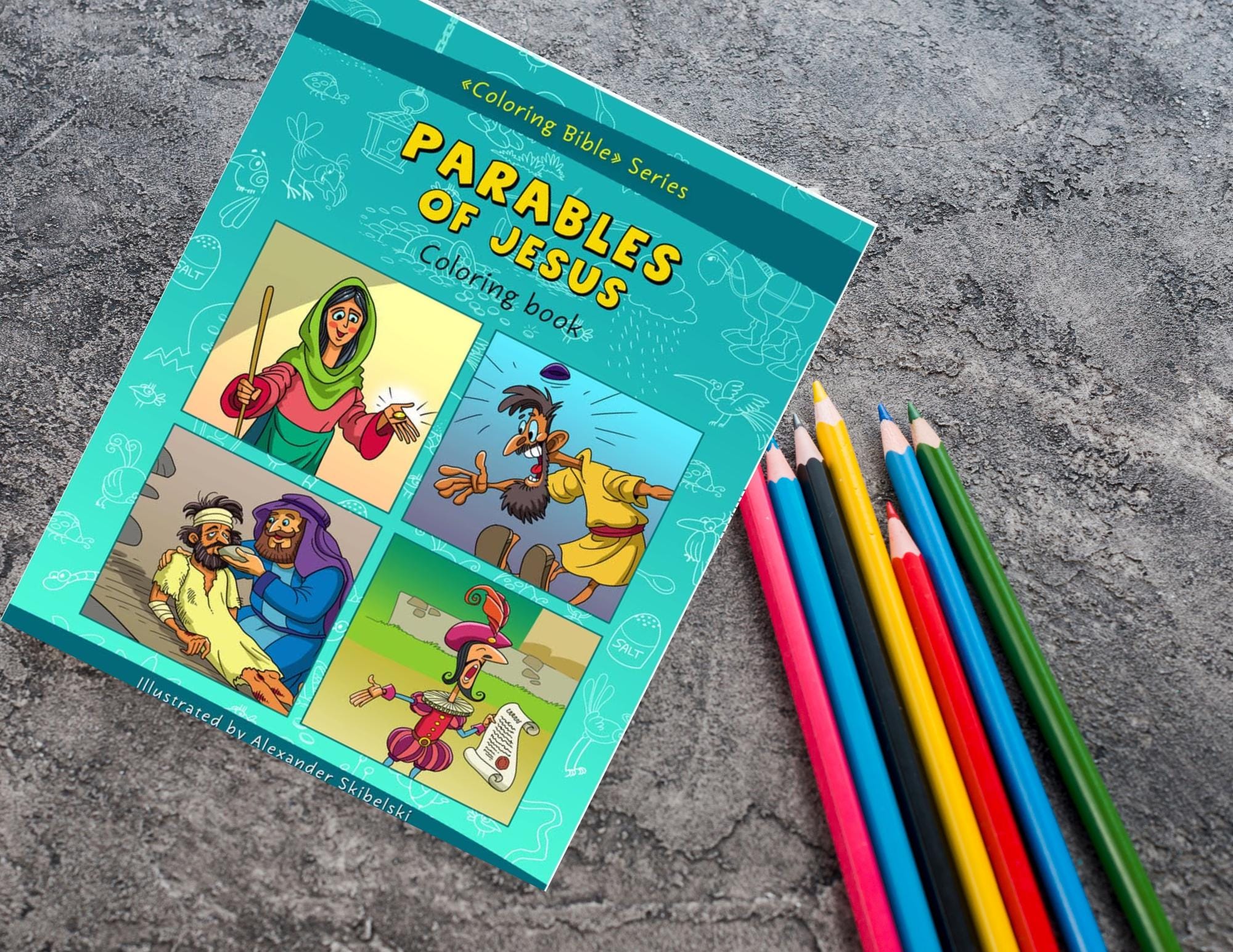 Parables of Jesus - Bible Coloring Book. Printable Coloring Pages for ...