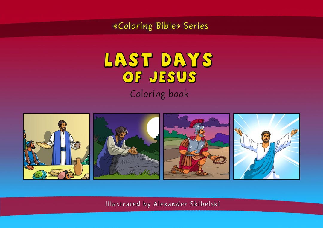 Easter Coloring Printable Pages and Instant Download. Last Days of ...