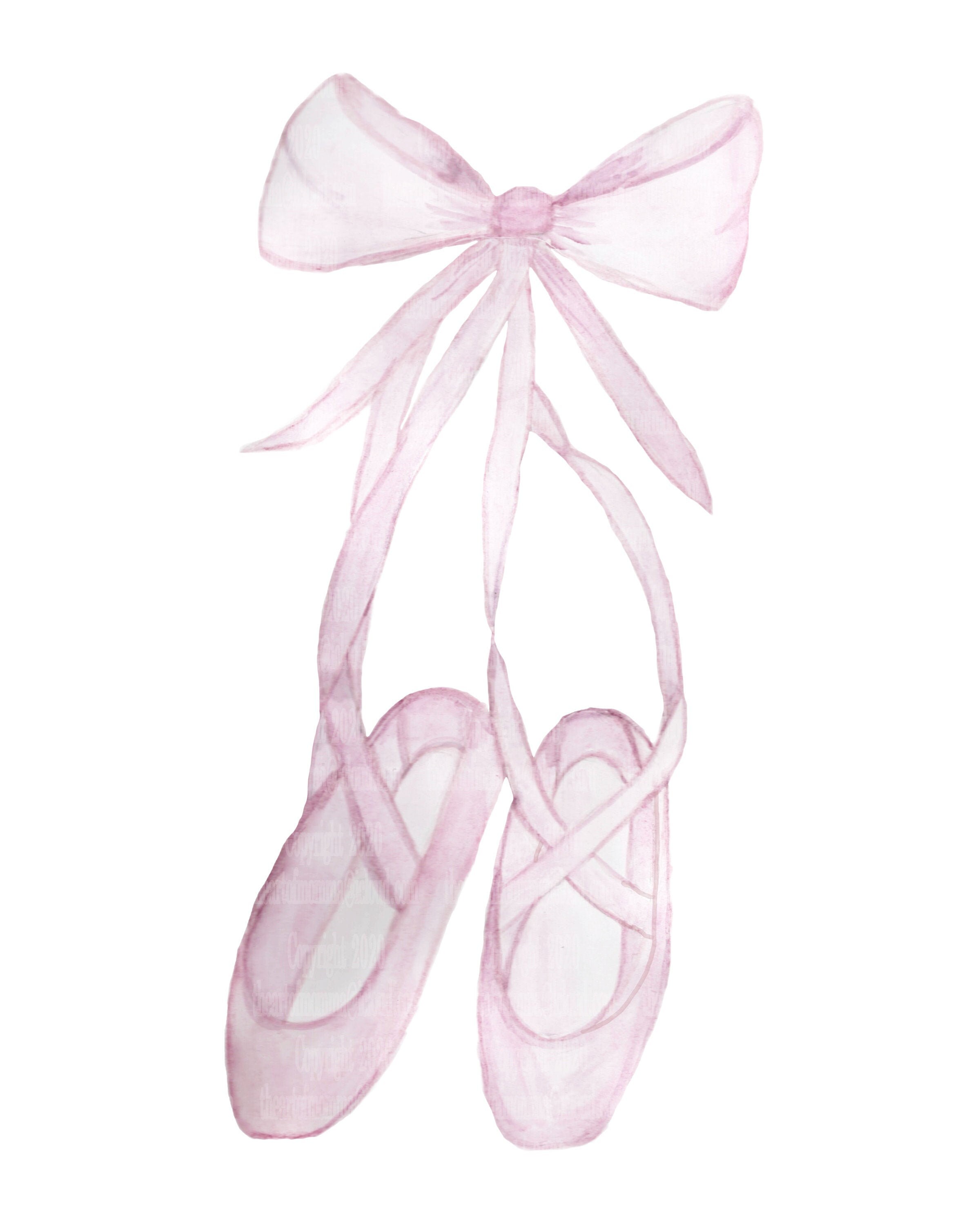 Ballet Slippers, Digital Print, Wall Decor, Instant Download, Png File ...