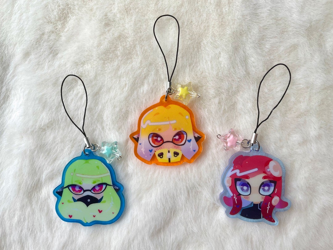 Splatoon - Agent Colored Acrylic Charm, Keychain - Etsy