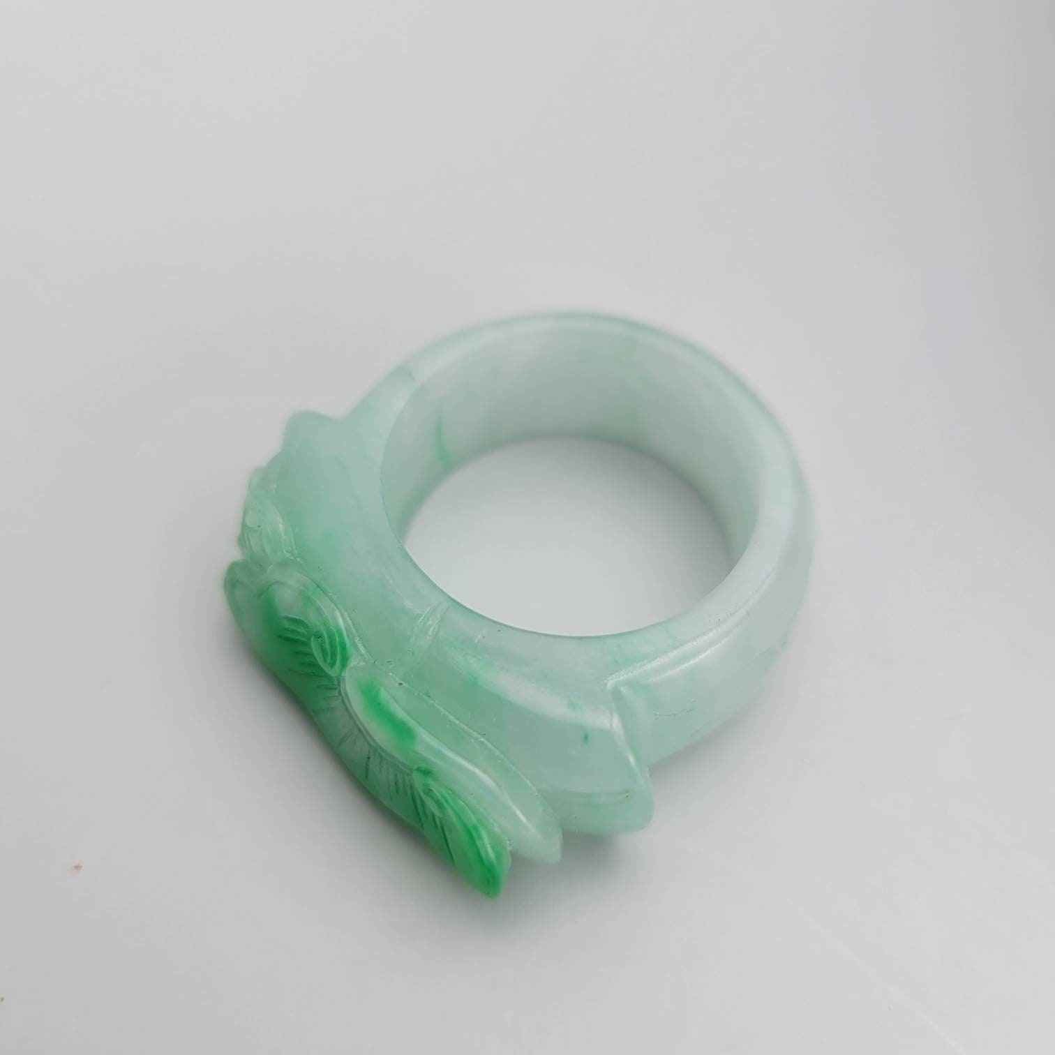 Jade Jewelry Rings Thumb Rings Genuine Green Jade Band Ring - Etsy