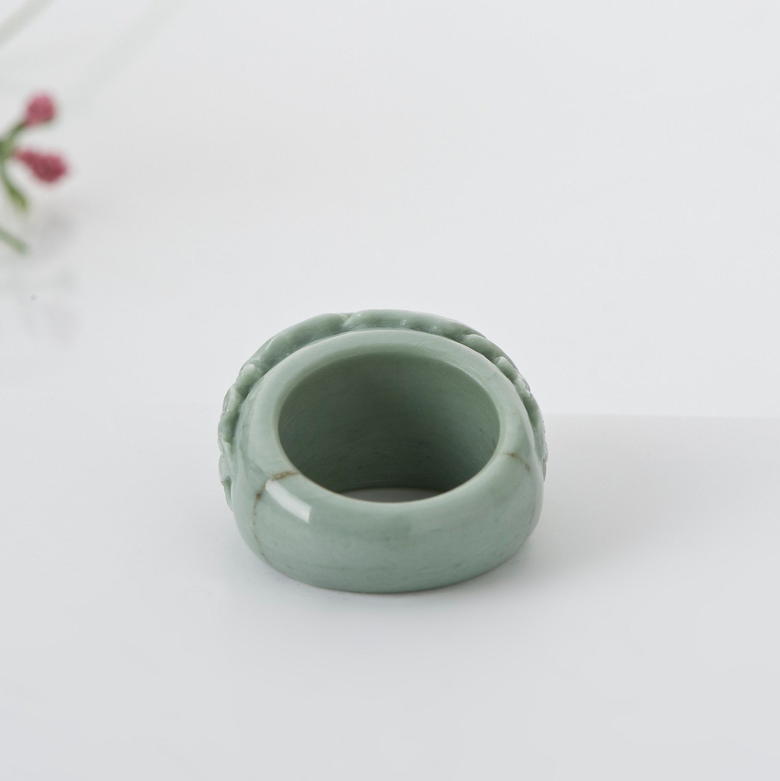 Korean Jade Ring Korean Serpentine Hanbok Ring Korean Jade - Etsy