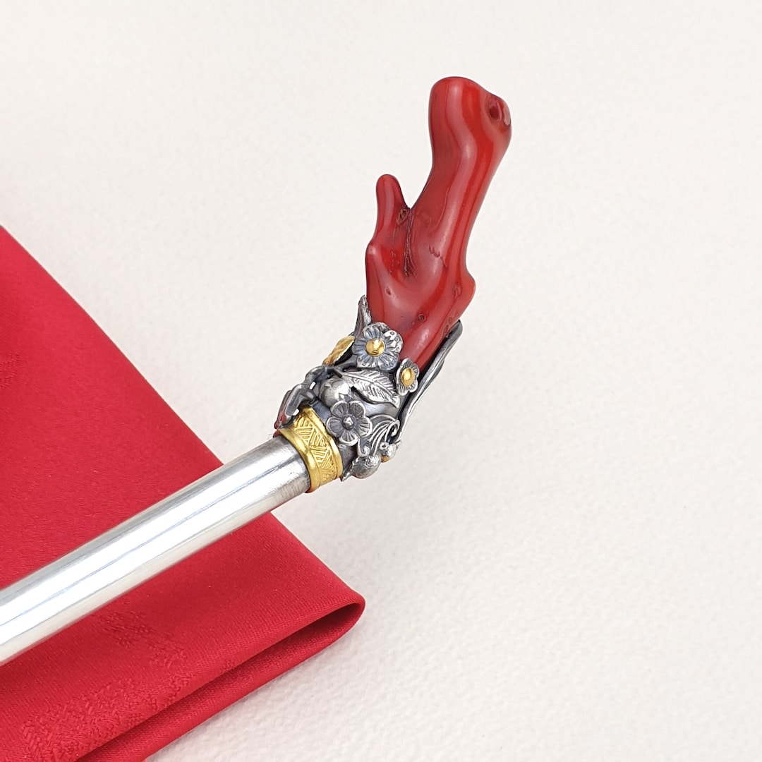 Handcrafted Sterling Silver Binyeo Silver 비녀 NASCHENKA Korea - Etsy