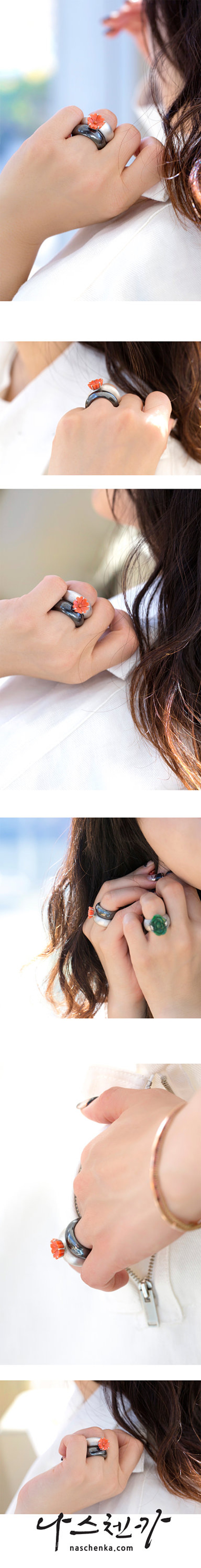 Seoul NASCHENKA Traditional Korean Hanbok Silver Rings Set Accessories ...