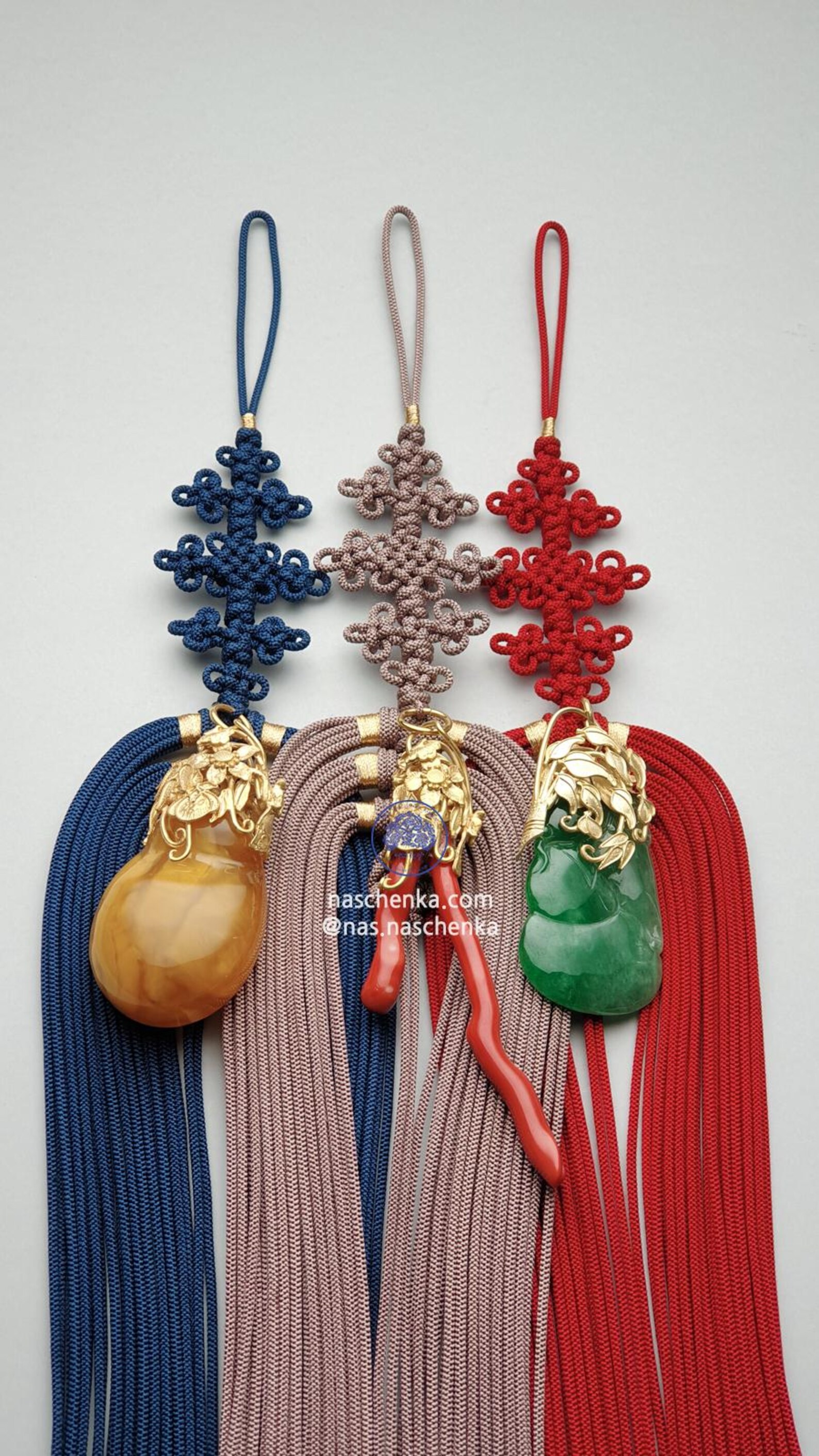 Korea Norigae (노리개) Silk 노리개 Royal Korea Norigae 대삼작 노리개 NASCHENKA ...