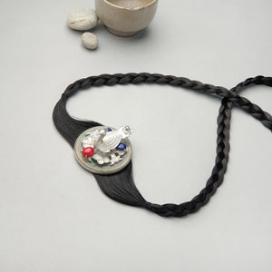 Seoul NASCHENKA Hanbok Traditional Korean Hair Tiara Cheopji Hair Pin ...