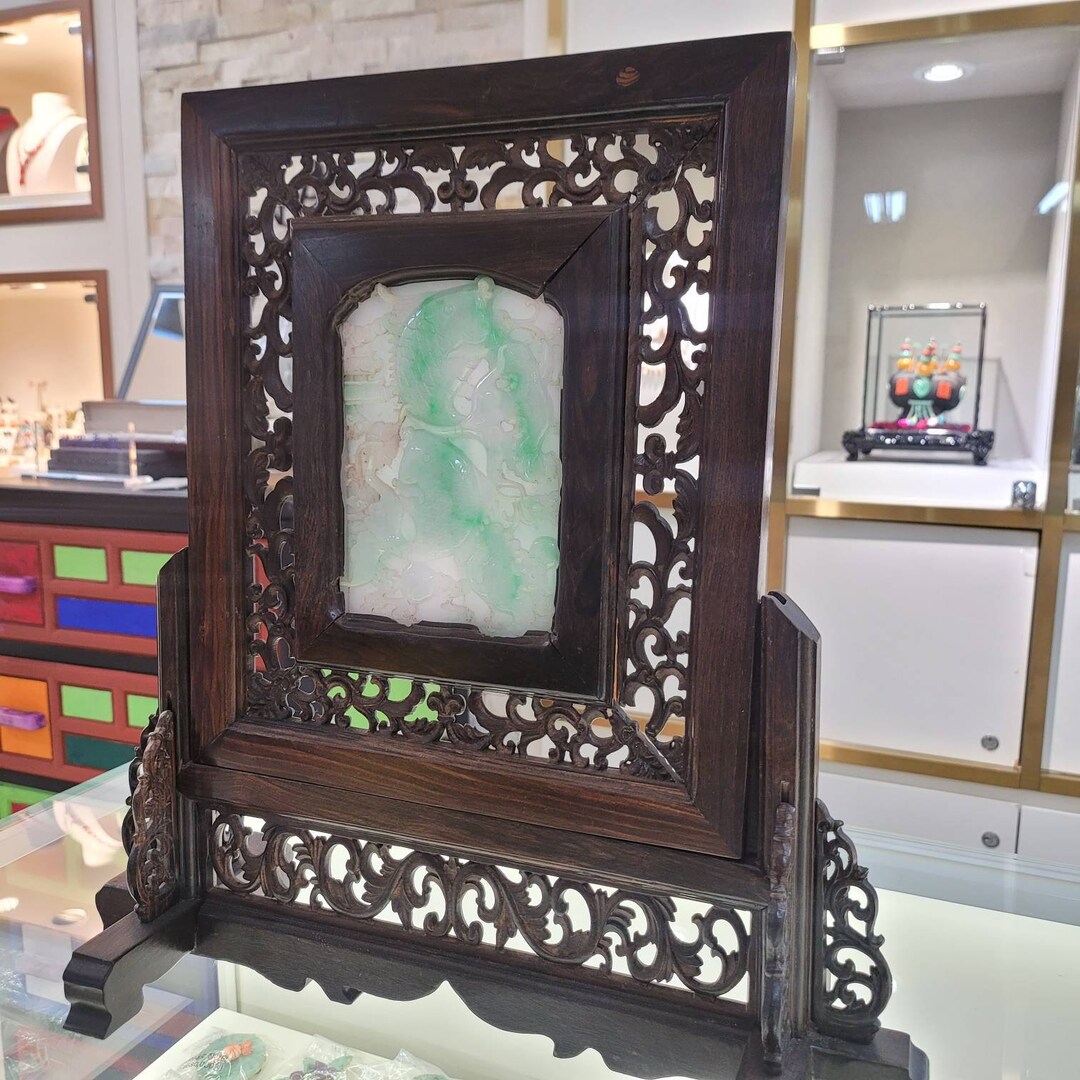 Home Deco, Genuine Vintage Jade Burma Jade Interior, Ebony and Jade ...