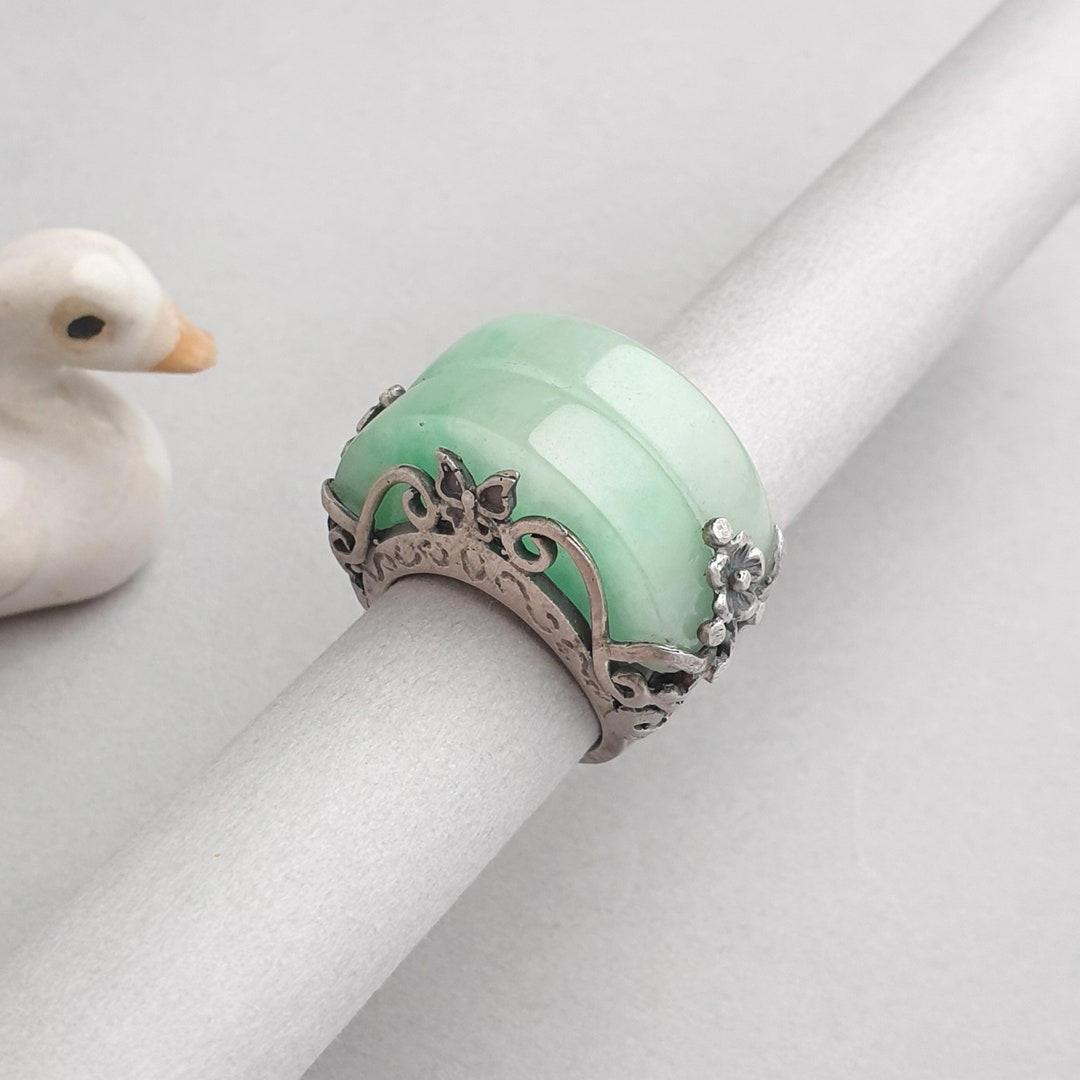 Gemstone Silver Craft Ring by NASCHENKA • Your Size Custom Ring • Best ...