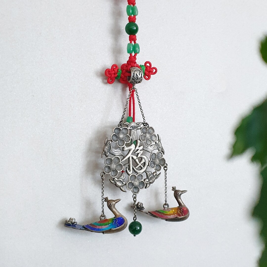 Wonderful Korean Silver Art Craft Seoul Norigae Tassel Silk NASCHENKA ...