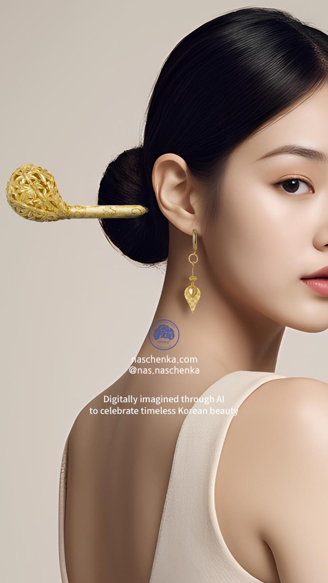 Handcrafted 925 Silver Binyeo: Korean Hairpin With Gold Plating - Etsy