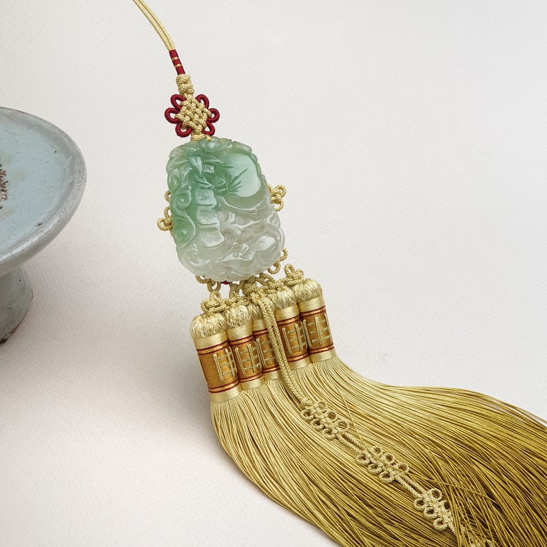 Made in Korea Korean Artluxury Korea Hanbok Jade Norigae - Etsy