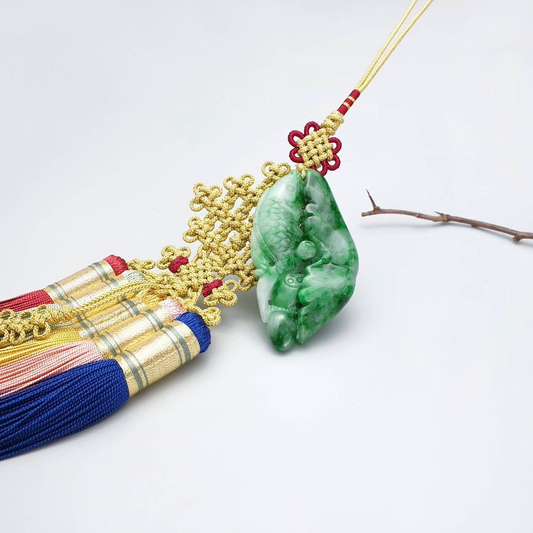 High Quality Korean Hanbok Silk Jade NORIGAE, Korean Drama Norigae ...