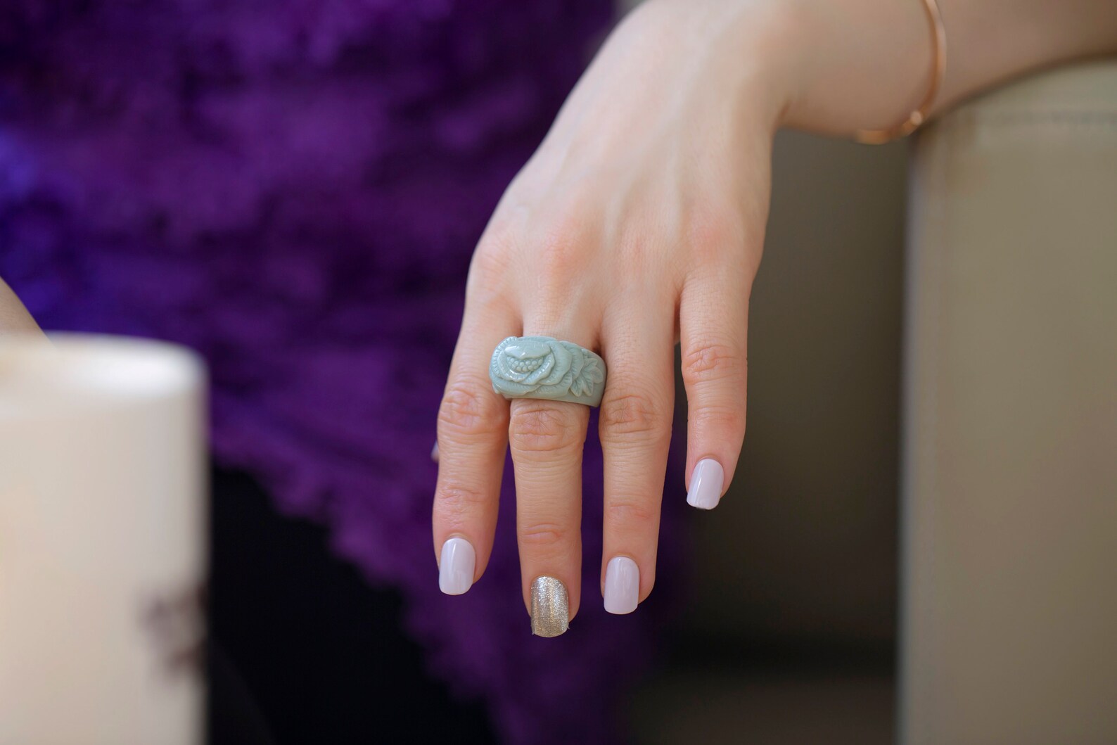 Korean Jade Ring Korean Serpentine Hanbok Ring Korean Jade - Etsy