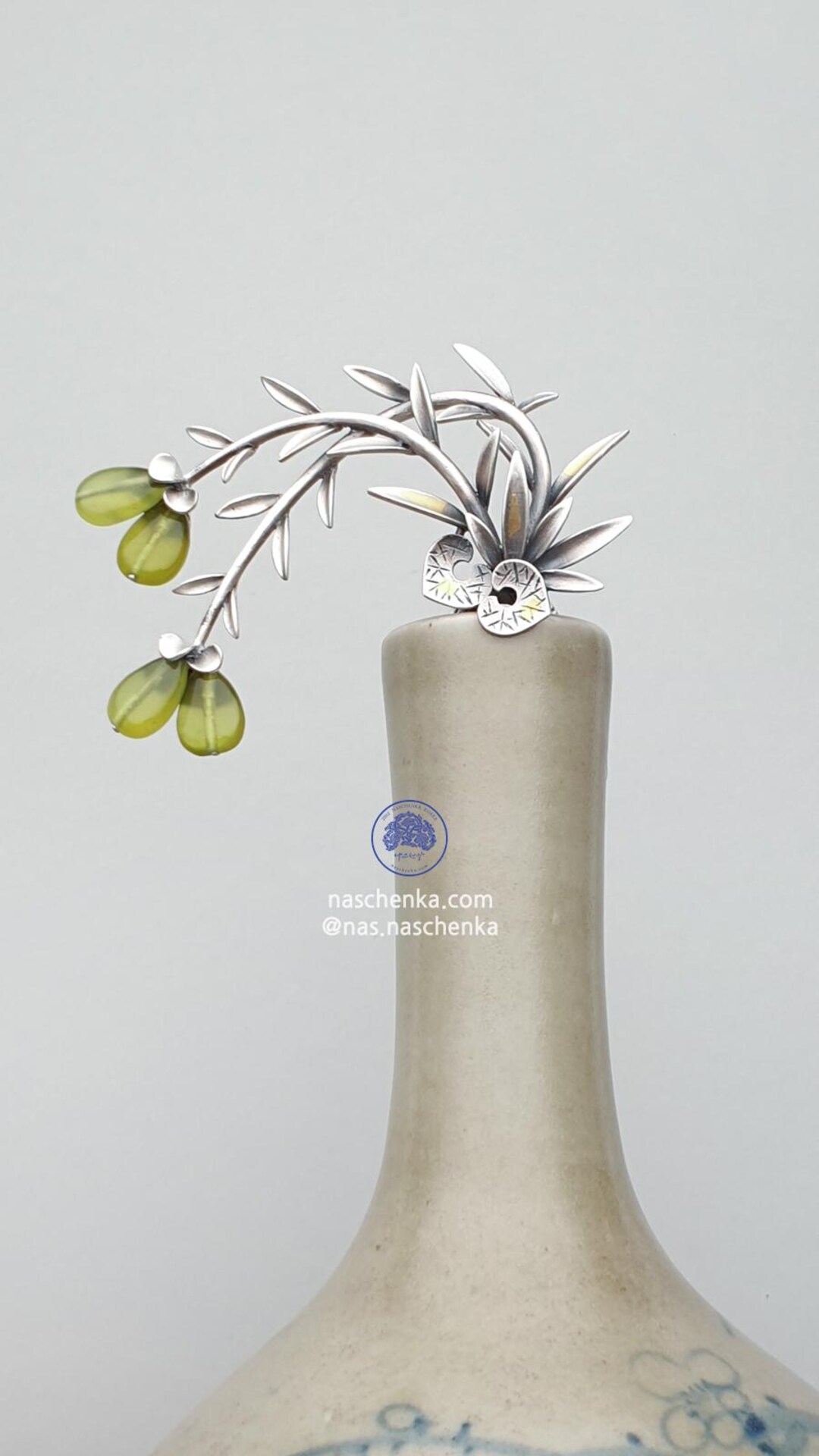 Korean Hair Pin Silver - Traditional Korean Hanbok Hair Dwikkoji ...