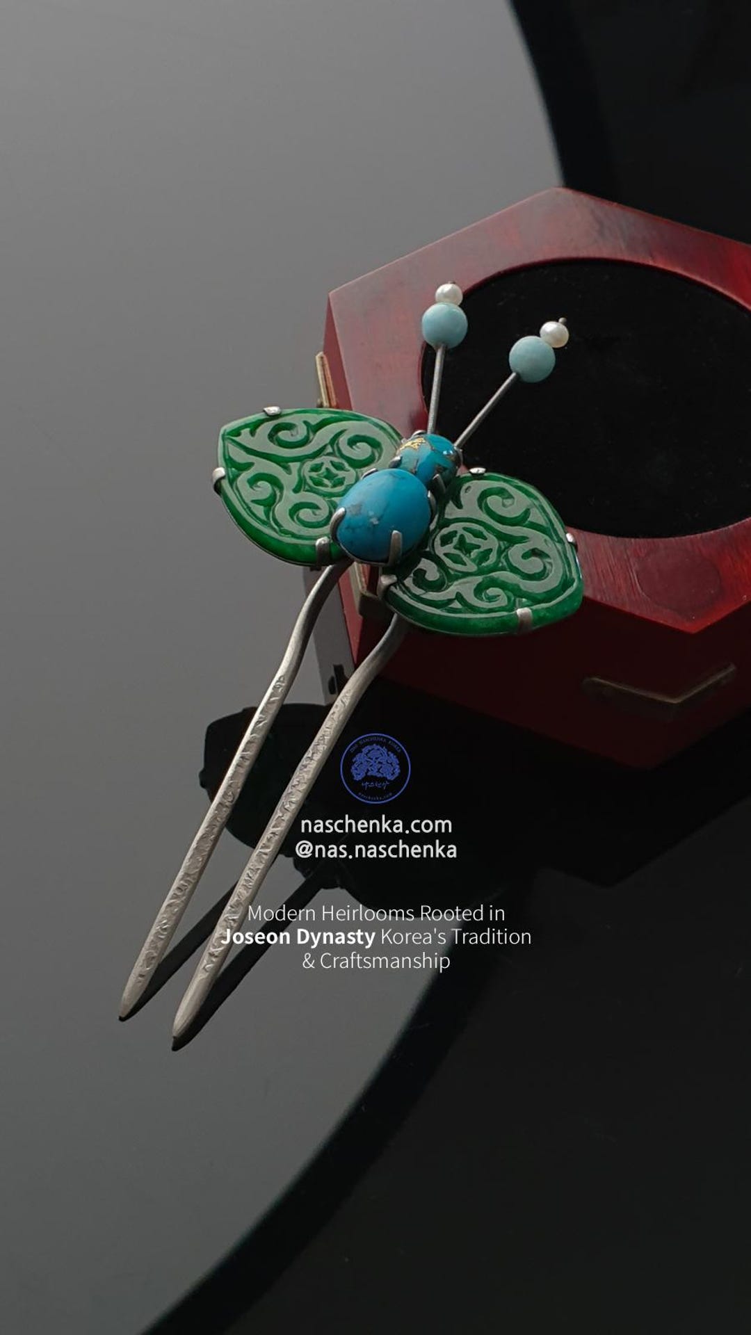 Joseon Hairpin Jade Jewelry, Korean Jade Hair Pins, NASCHENKA ...