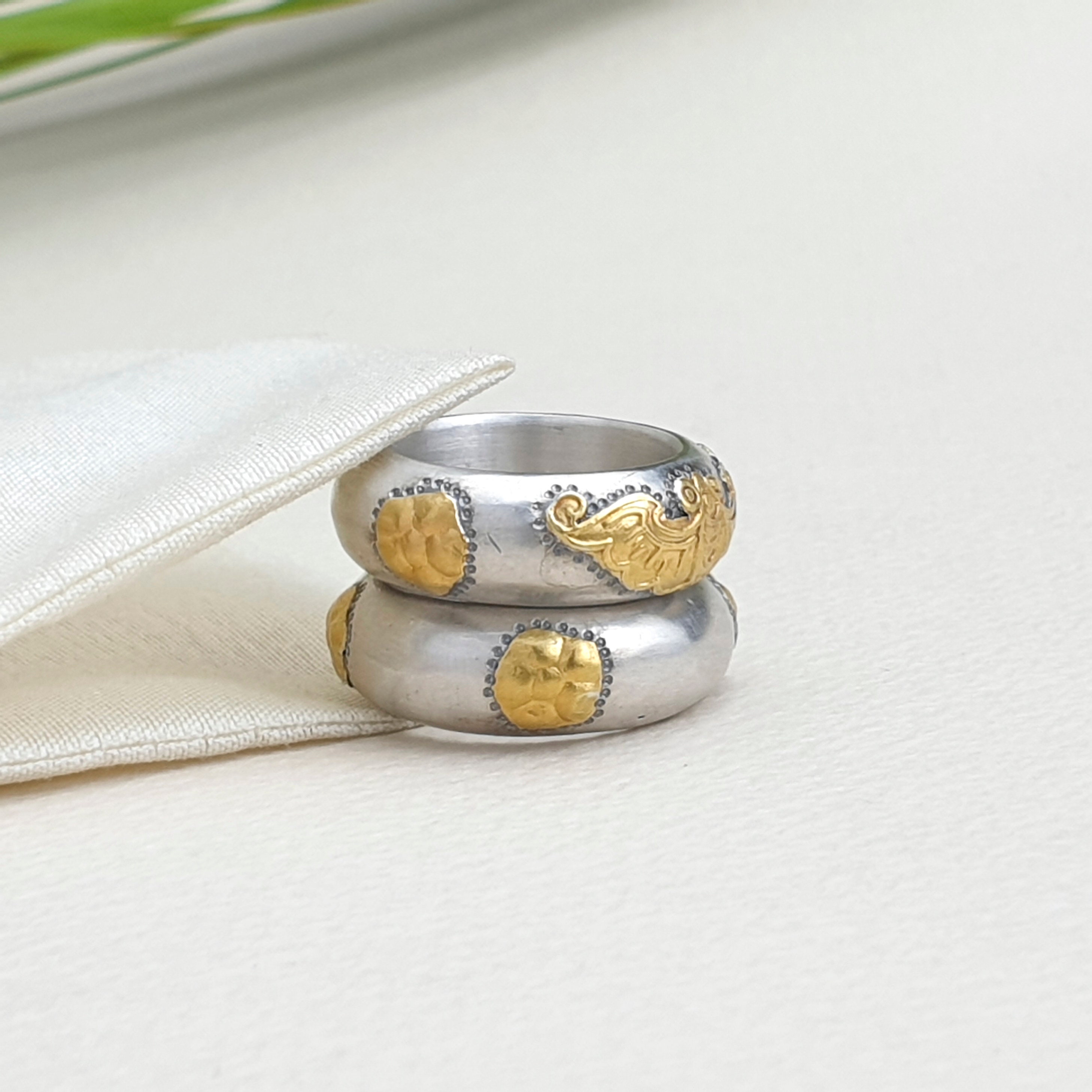 Seoul NASCHENKA Traditional Korean Hanbok Silver Rings Set Accessories ...