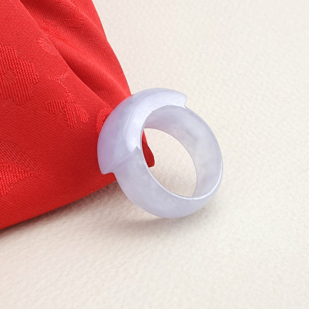 Jade for Women Purple Jade Ring, US 11 Stone Jewelry, Hanbok Ring, Jade ...