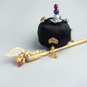 Korean Hair Binyeo 34.5 Cm / Traditional Korean Dragon Binyeo Silver ...