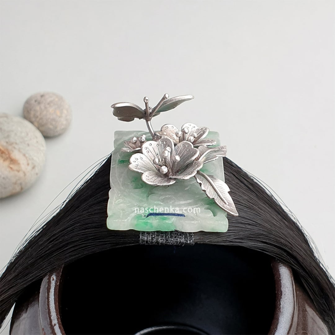 Traditional Korea Hanbok Jade Cheopji 첩지 Seoul NASCHENKA - Etsy