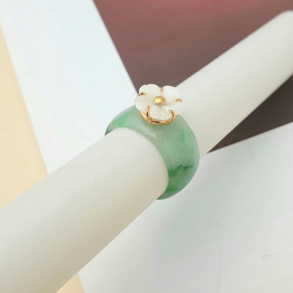 Jade Korean Wedding Ring - Etsy