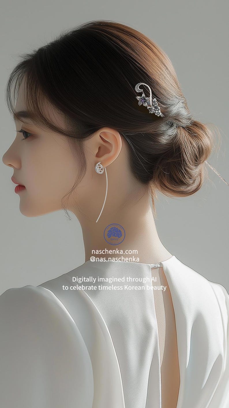 Handmade Sterling Silver Binyeo – Korean Hair Stick Jewelry - Etsy UK