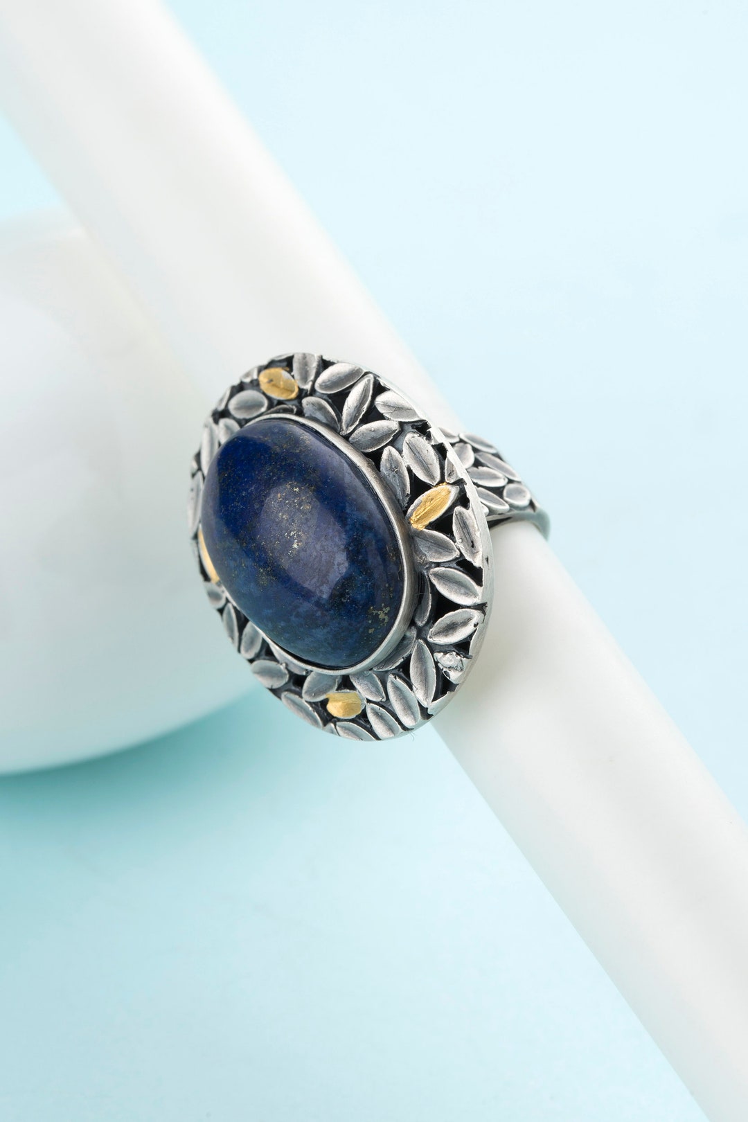 Gemstone Silver Craft Ring by NASCHENKA Your Size Custom Ring Best ...