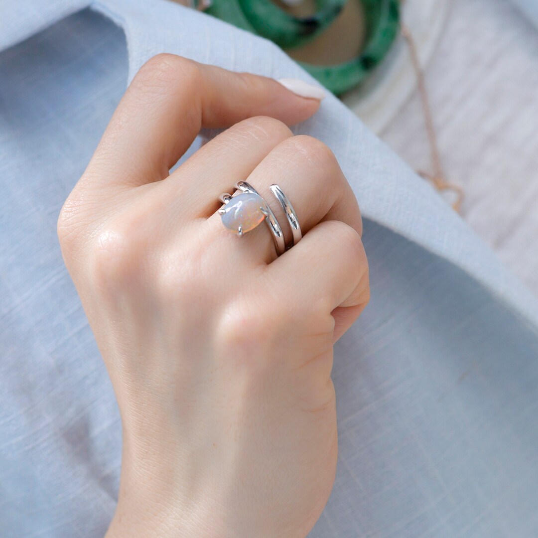 Gemstone Silver Craft Ring by NASCHENKA Your Size Custom Ring Best ...