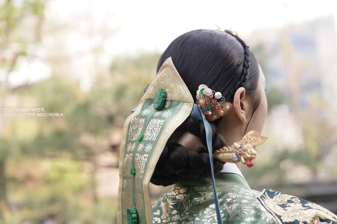 Korean Hair Binyeo Royal Dragon Binyeo 34.5 Cm / Traditional Korean ...