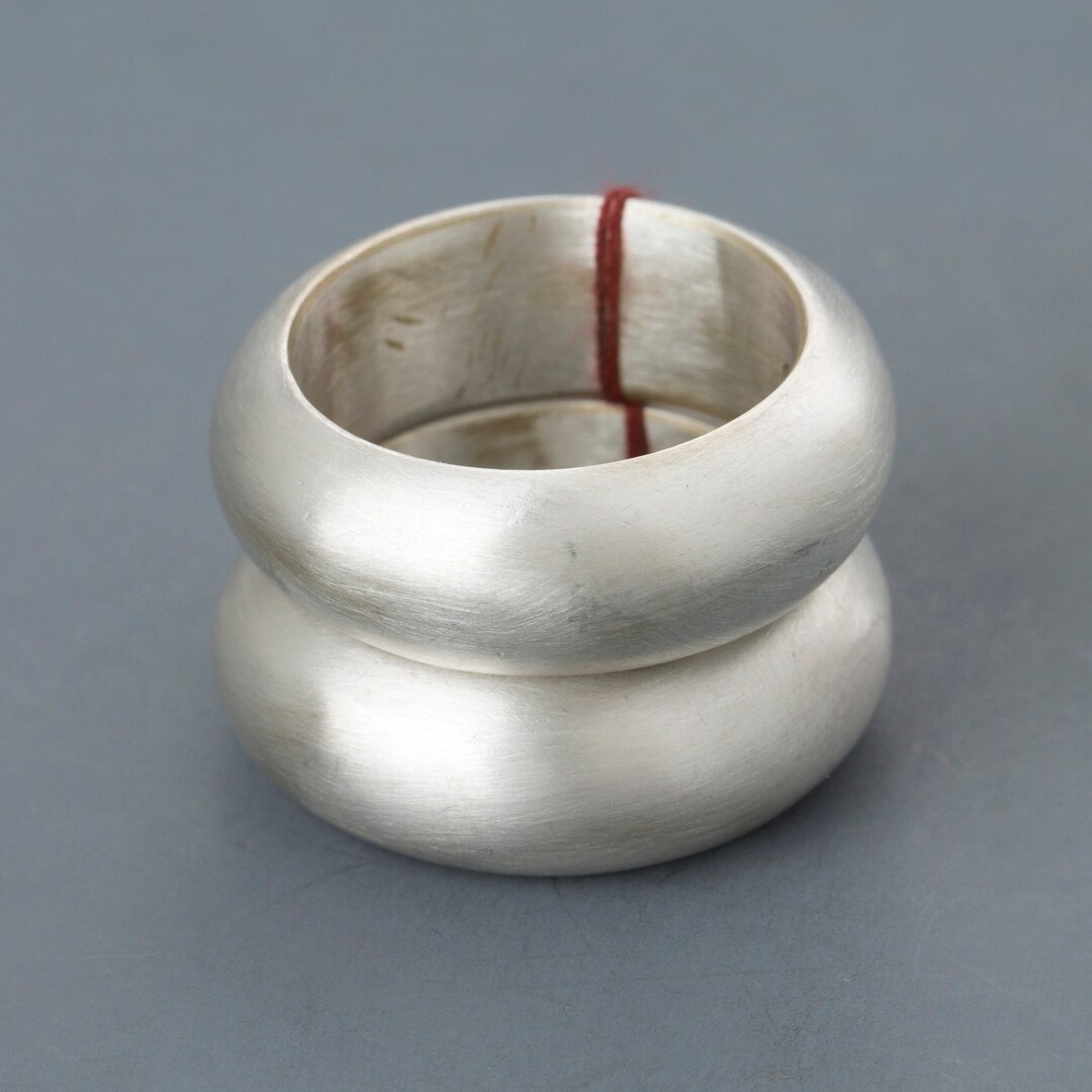 Seoul Heavy Volume Rings Set NASCHENKA Traditional Korean Hanbok Silver ...