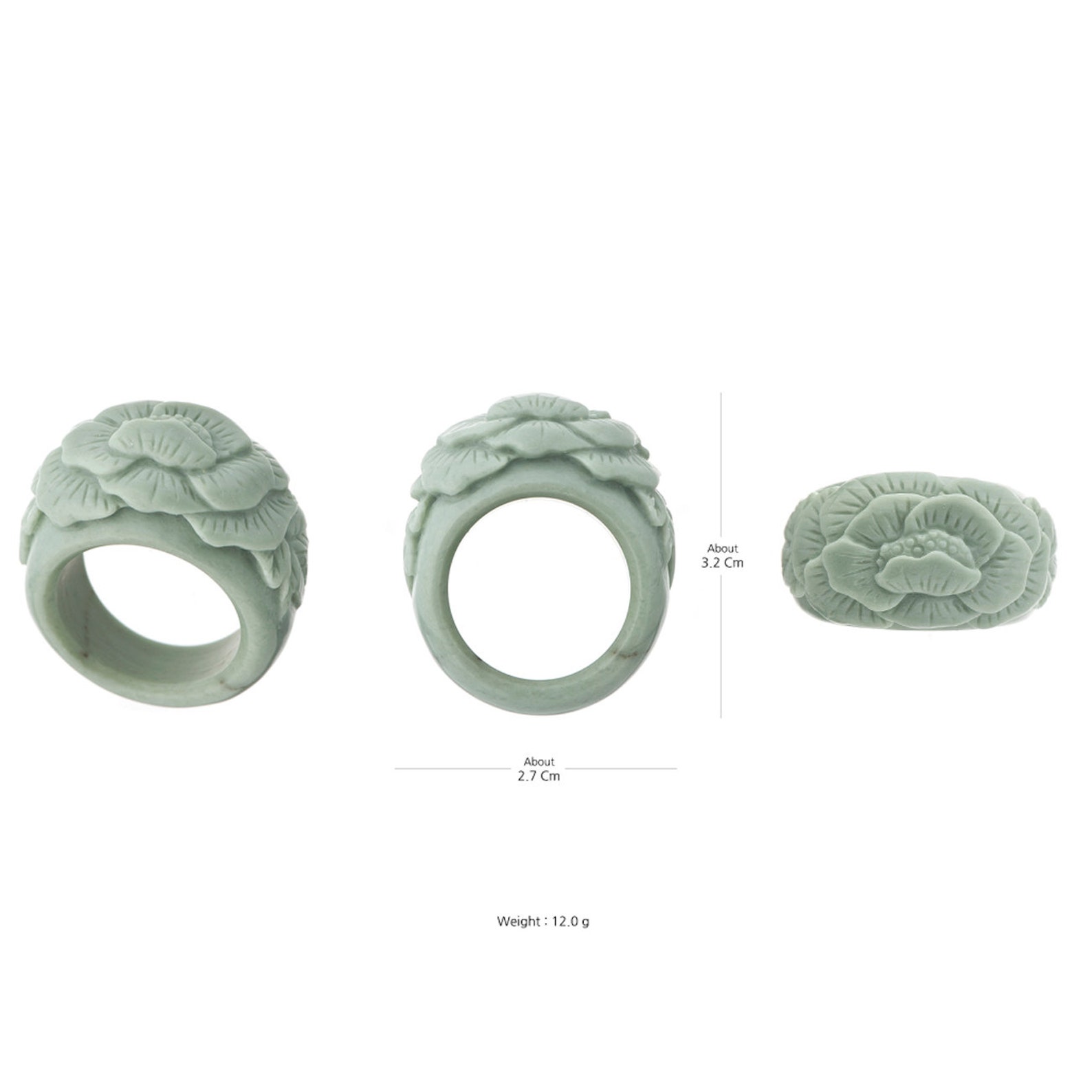 Korean Jade Ring Korean Serpentine Hanbok Ring Korean Jade - Etsy
