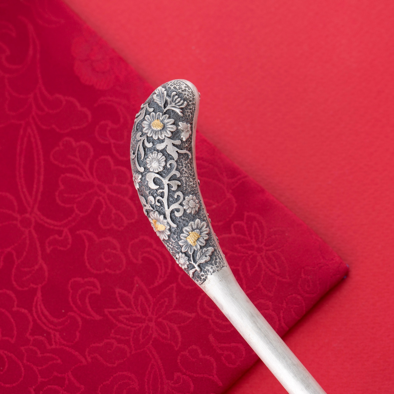 Binyeo Silver , Traditional Korea Hanbok Hair Stick Binyeo for Wedding ...