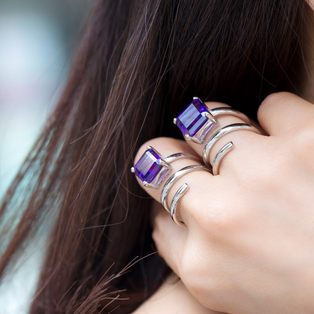 Gemstone Silver Craft Ring by NASCHENKA Your Size Custom Ring Best ...