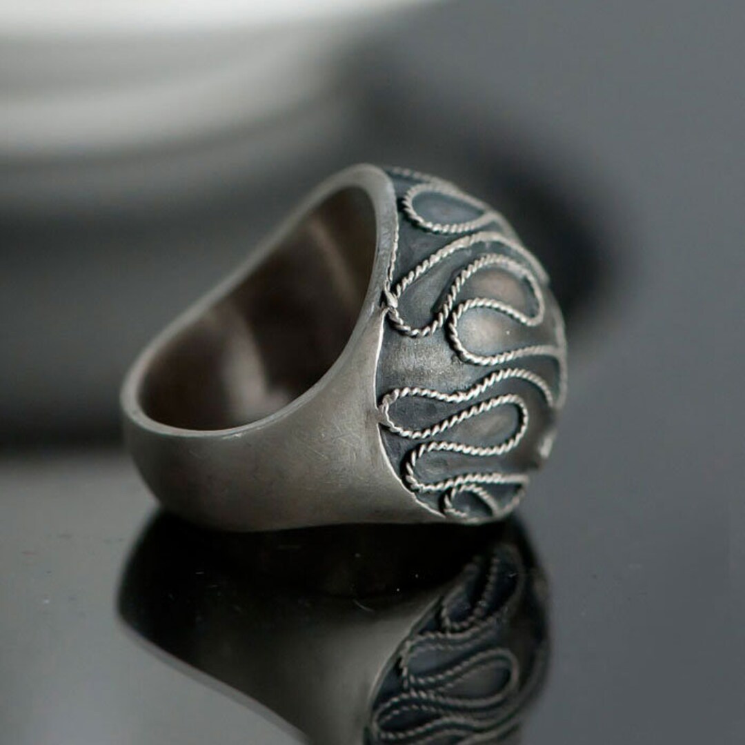 Gemstone Silver Craft Ring by NASCHENKA Your Size Custom Ring Best ...