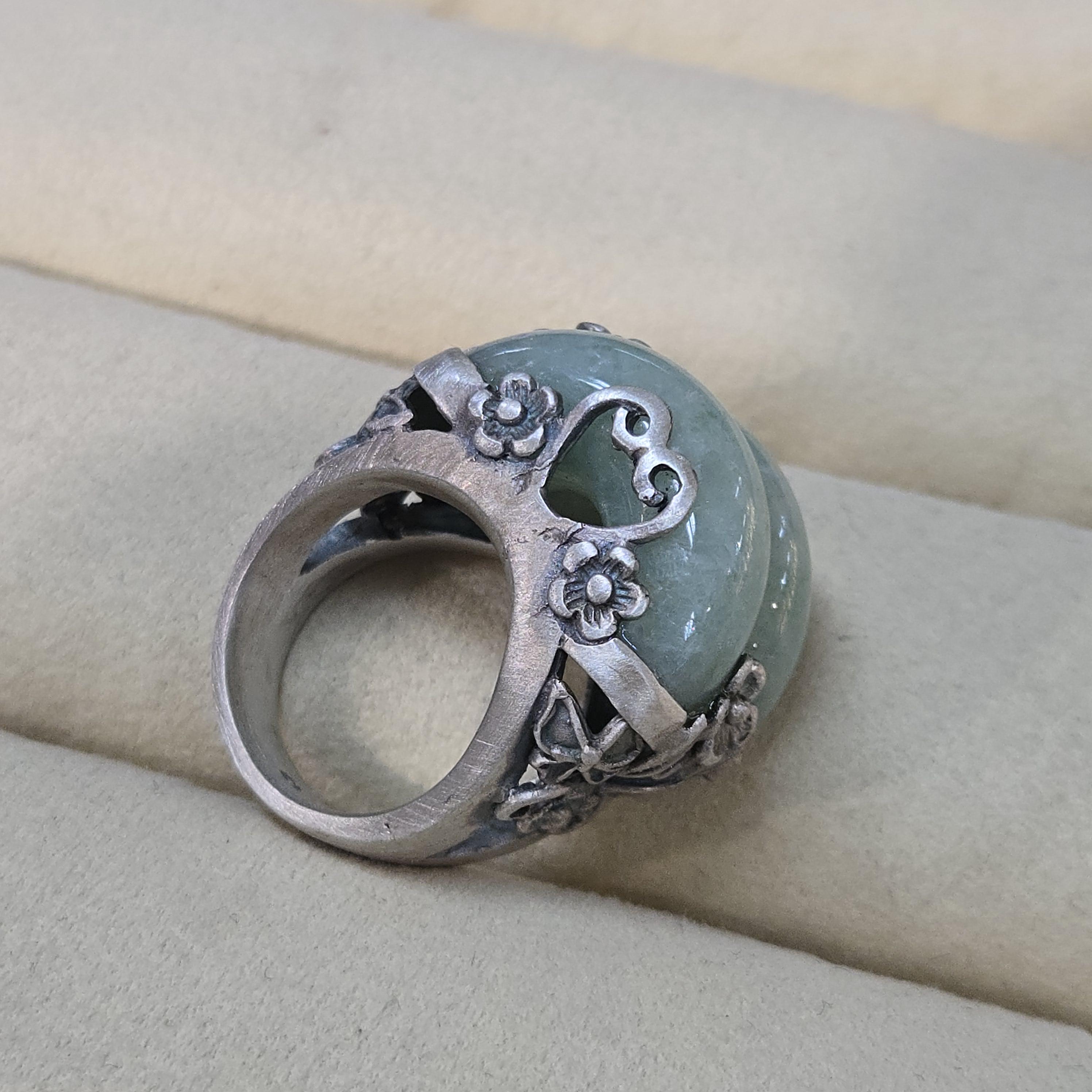 Handmade Sterling Silver Jade Ring – Korean Artisan Jewelry - Etsy