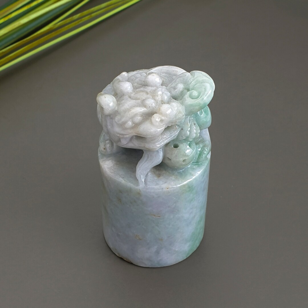 Traditional Korean Accessories Jade Seal Genuine Jadeite Jade Burma ...